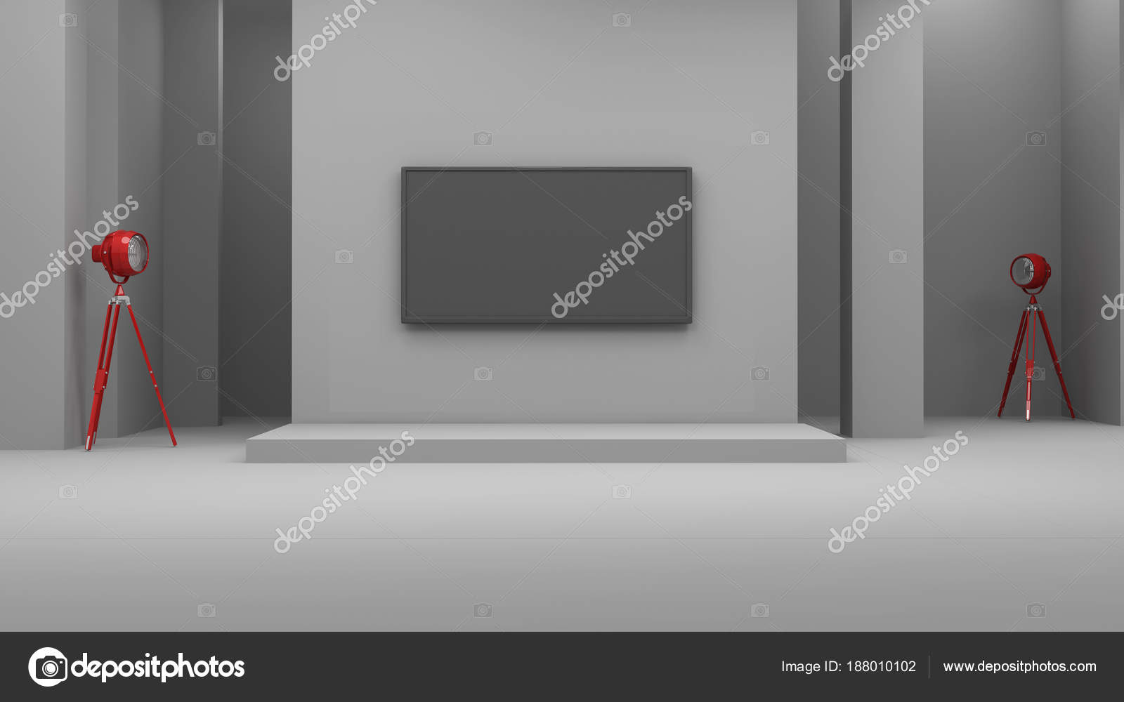 TV screen 3d rendering — Stock Photo © Natalia80 #188010102
