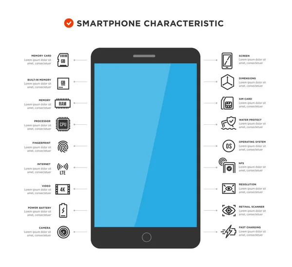 Mobile Device Components Vector Icon Set Stock Vector by ©turbodesign ...