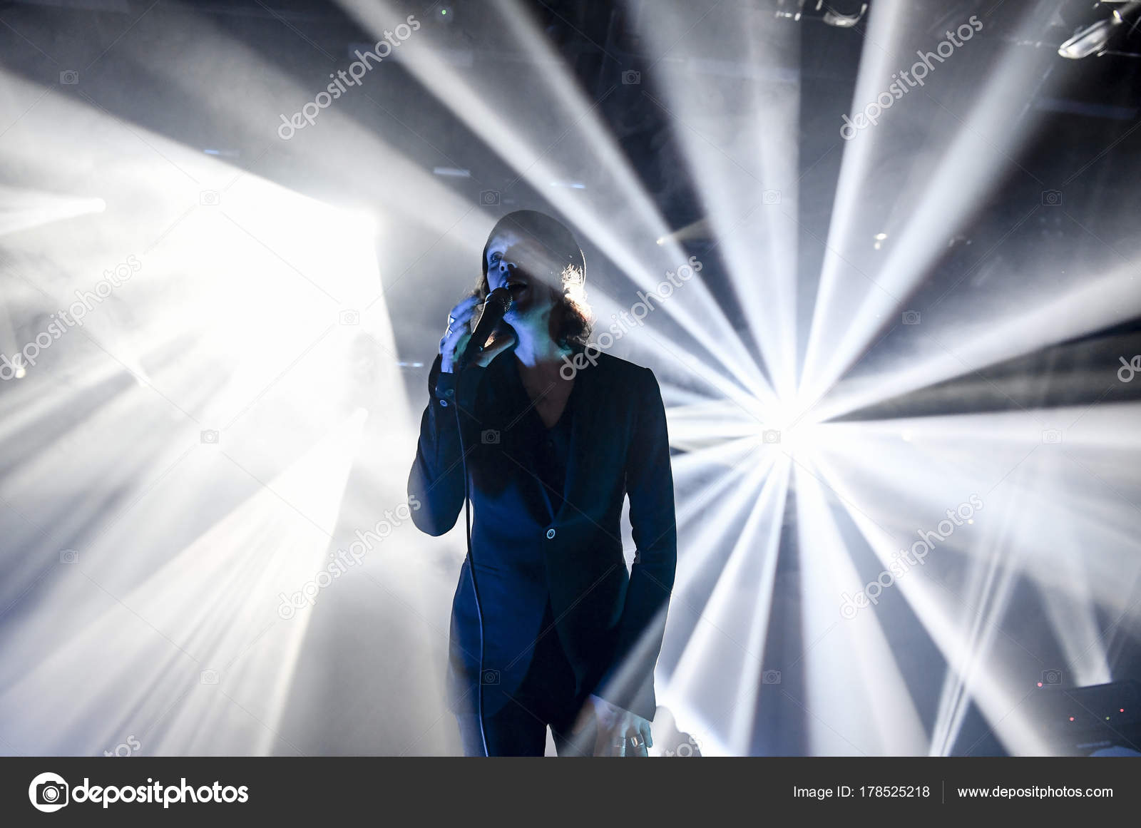 Ville Valo Lead Singer Frontman Him Finnish Rock Band Him — Stock ...