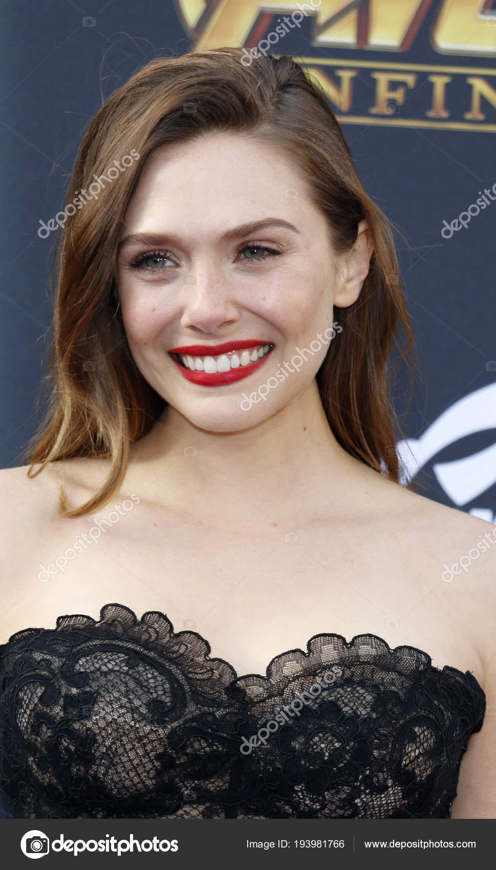 Actress Elizabeth Olsen Premiere Disney Marvel's 'Avengers Infinity War ...