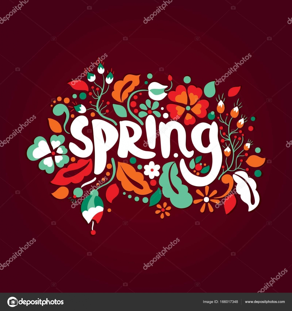 Letras decorativas de primavera Vector de stock por ©wewhitelist 166017348