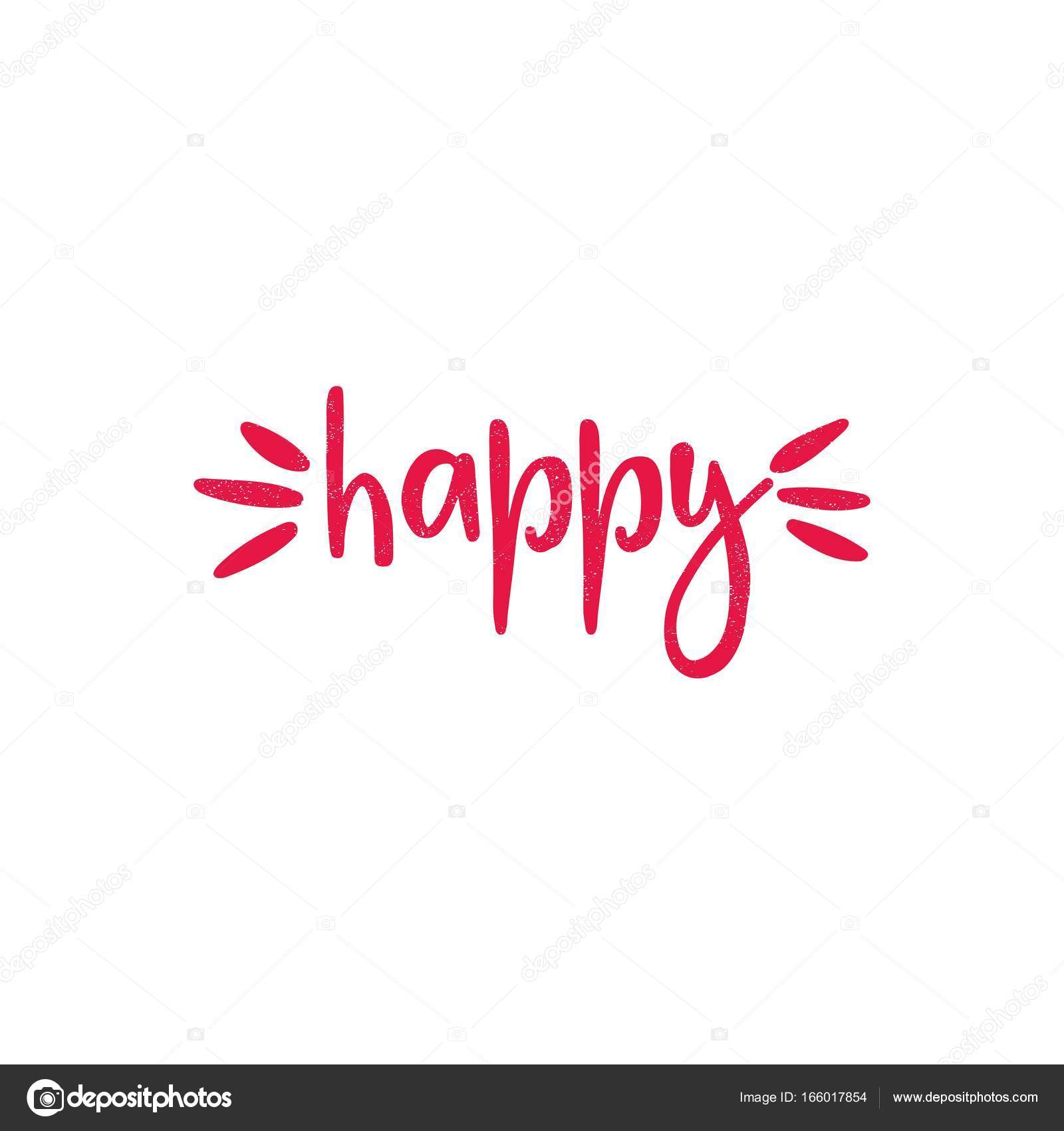 Happy. Bright colored letters Stock Vector by ©wewhitelist 166017854
