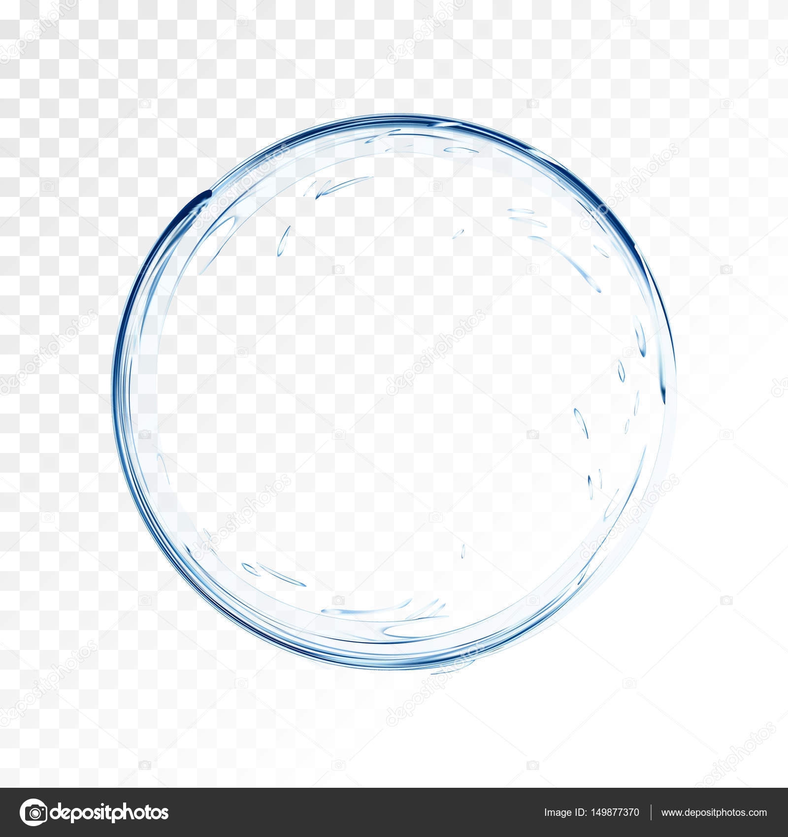 Water Splash Circle Vector