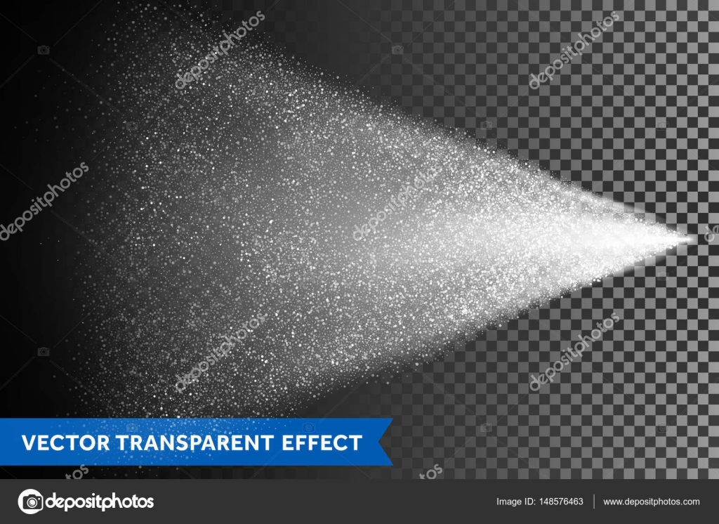 Water spray mist of atomizer. Vector light dispersion effect Stock ...