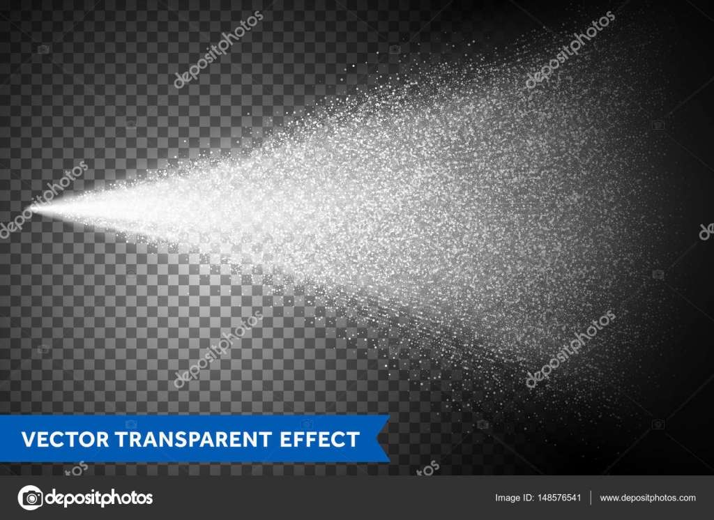 Water spray mist of atomizer. Vector light dispersion effect Stock ...