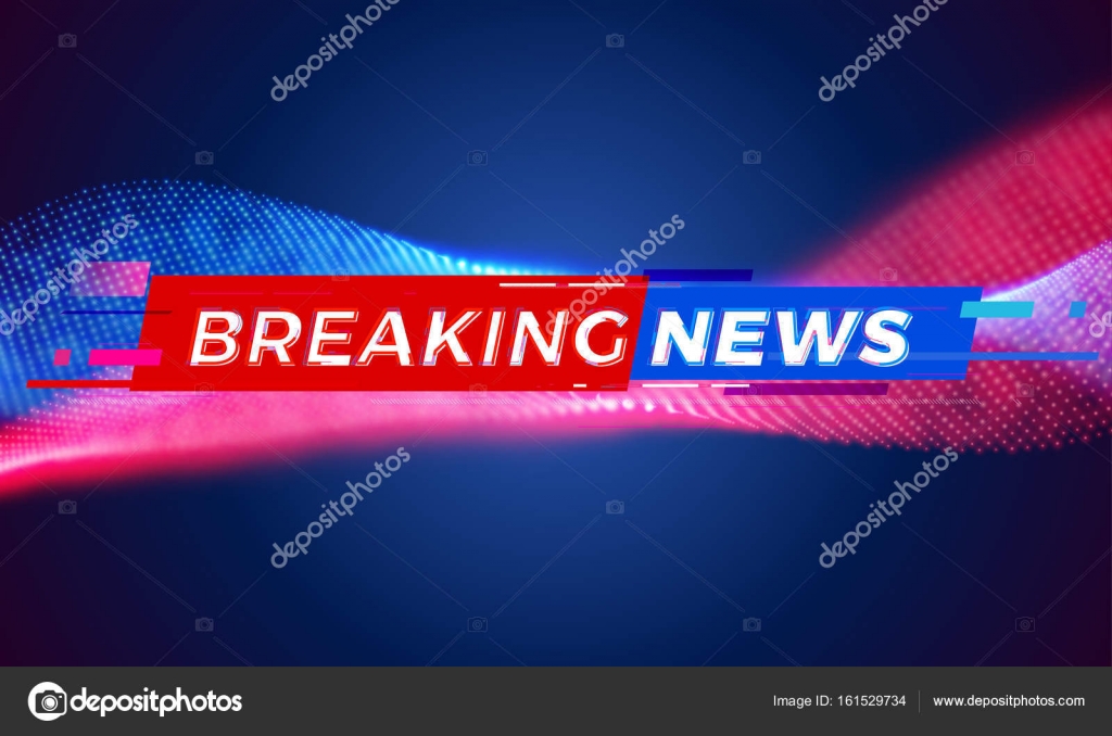 Breaking News television TV screen bar background vector modern design ...
