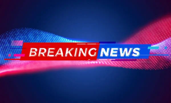 Breaking News television live TV screen bar background vector modern ...