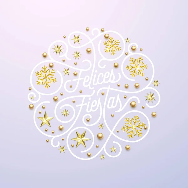 Happy Holidays Felices Fiestas flourish calligraphy lettering of swash ... Happy Holidays Felices Fiestas flourish calligraphy lettering of swash ...