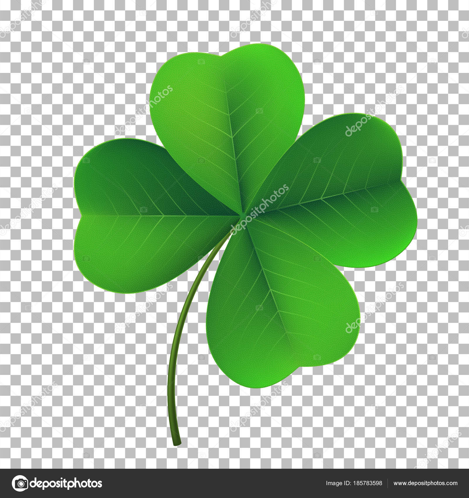 Wektor Czterolistna koniczyna koniczyna ikona. Lucky liściach fower ...