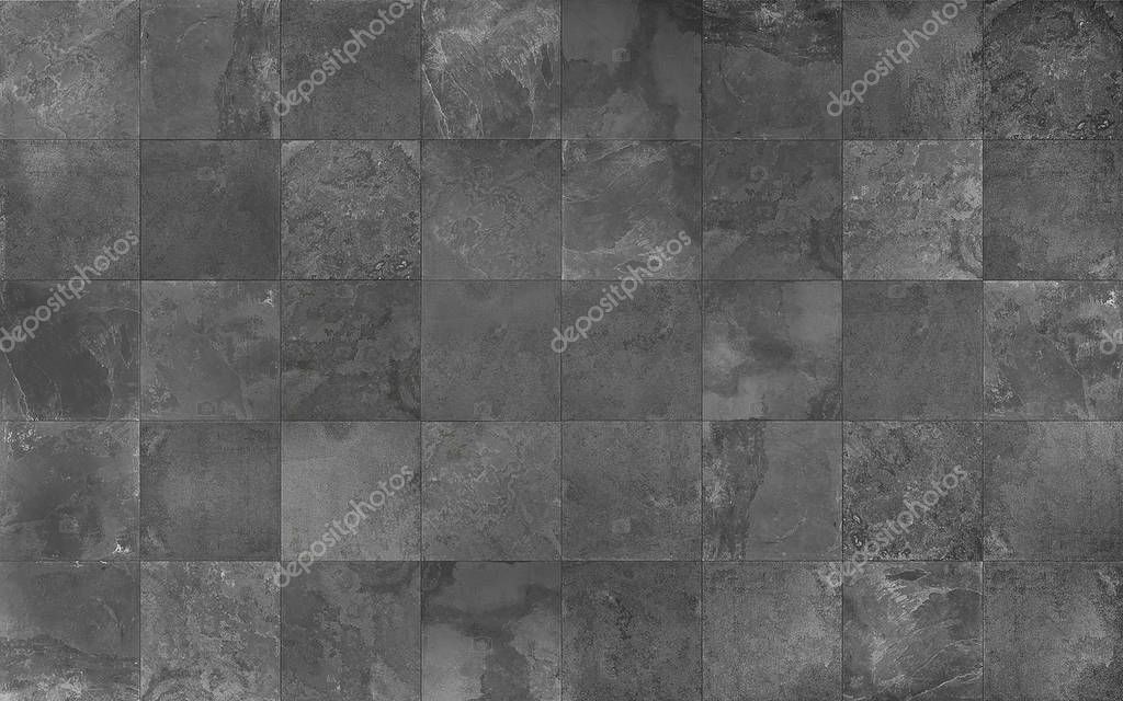 Azulejo de pizarra cerámica, textura sin costura cuadrada mapa gris oscuro para gráficos 3d 2024