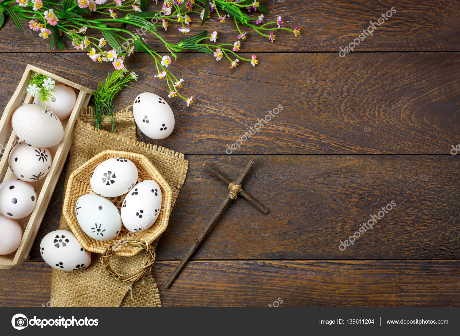 Happy Easter Cross Eggs