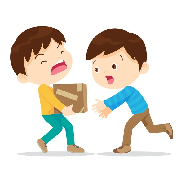 Enfants garçon pensée idée et tableau image vectorielle par watcartoon ...