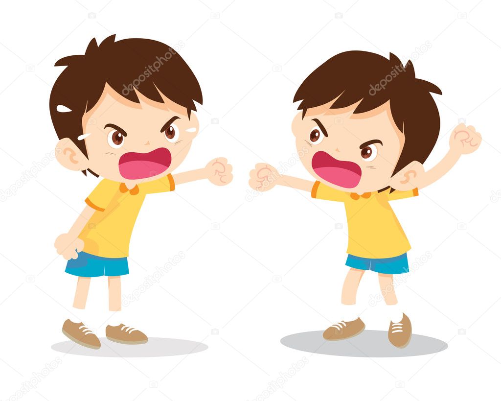 Boy angry shouting Stock Vector by ©watcartoon 128190352