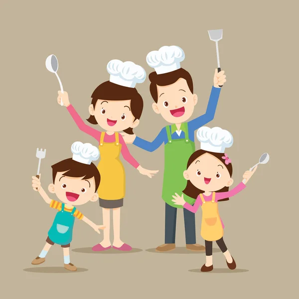Family Cooking Clipart