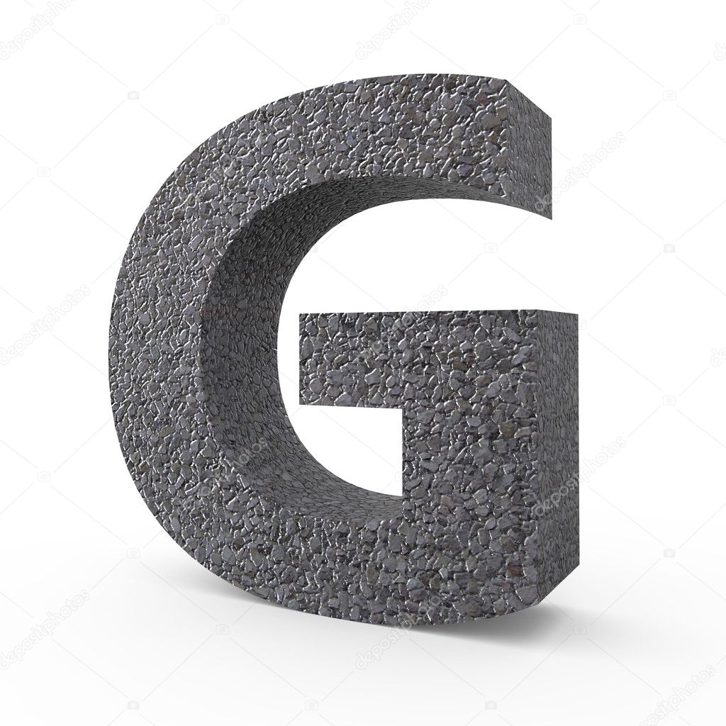 Gravel font G Stock Photo by ©HstrongART 128143234