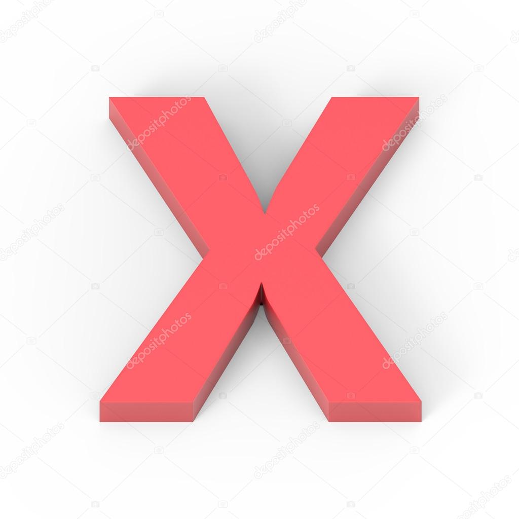 Light matte red font X Stock Photo by ©HstrongART 128145658