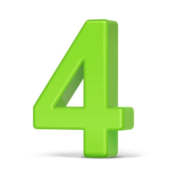 3d shiny blue number 4 — Stock Vector © kchungtw #121739162