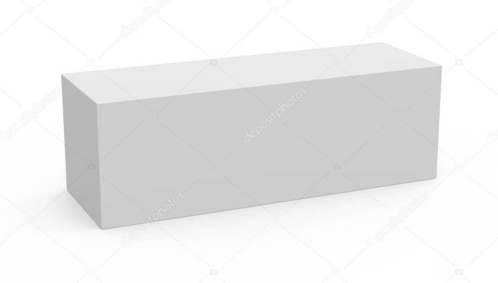 Long box template box model Stock Photo by ©HstrongART 128907282