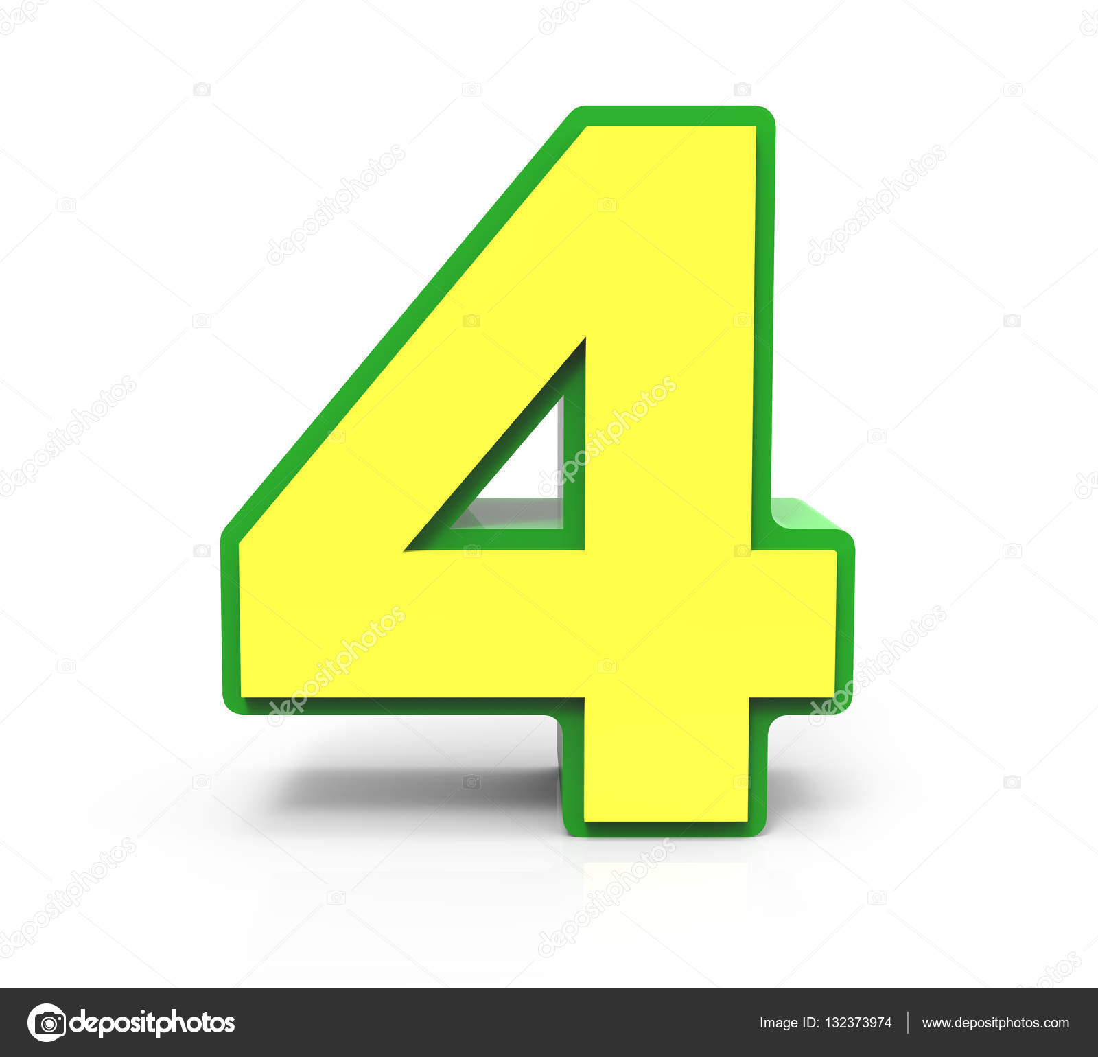 3D jul nummer 4 — Stockfotografi © HstrongART #132373974