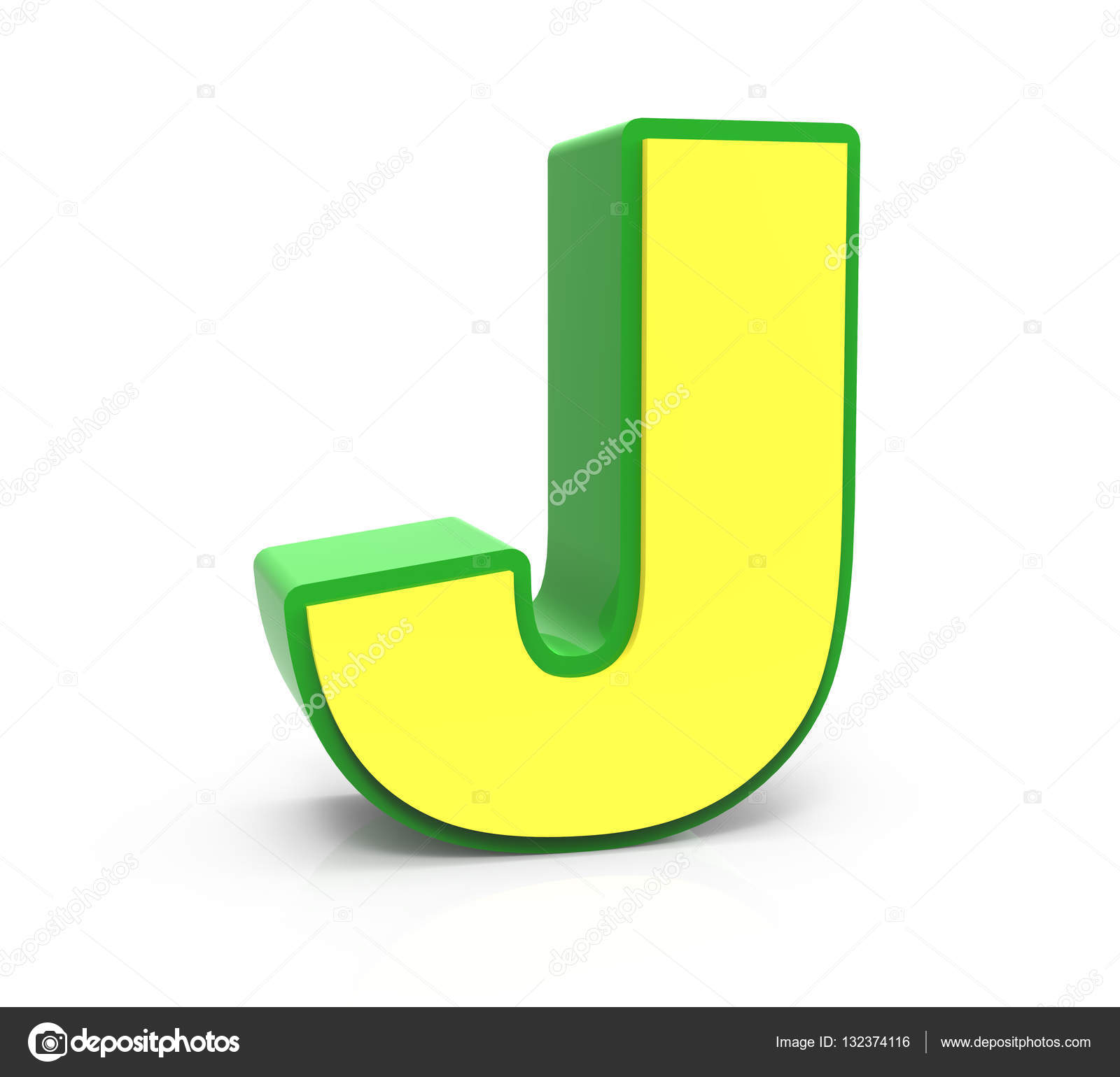 3D Toy letter J — Stock Photo © HstrongART #132374116