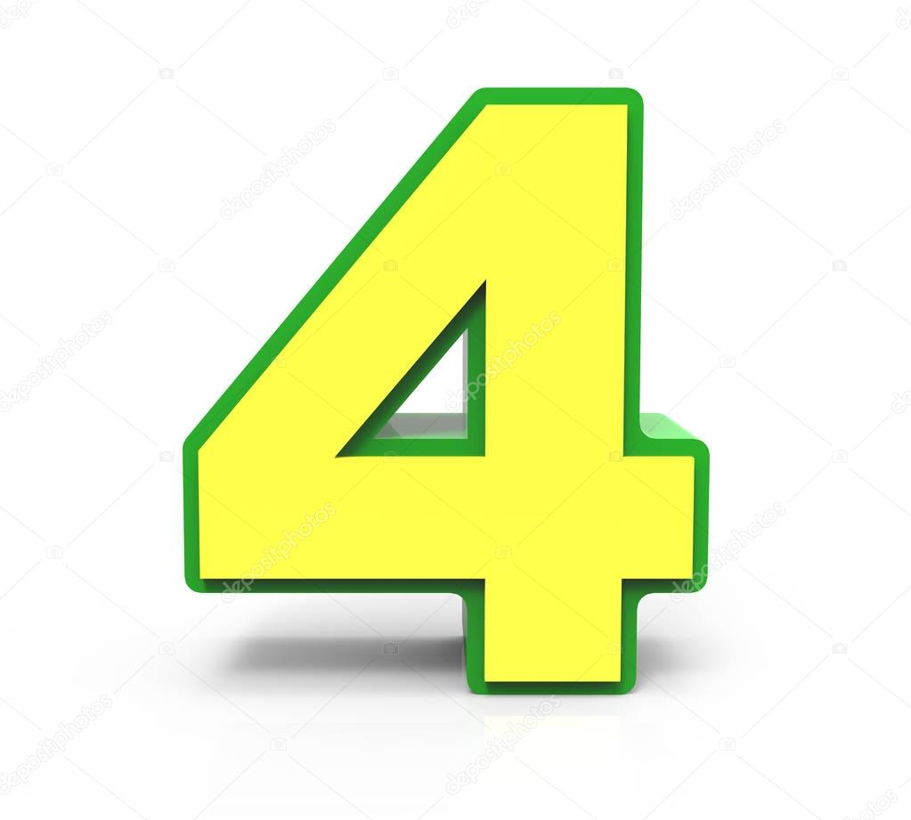 3D jul nummer 4 — Stockfotografi © HstrongART #132373974