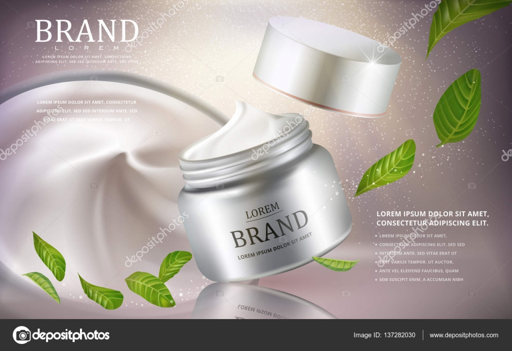 Cream cosmetic ads Stock Vector by ©HstrongART 137282030