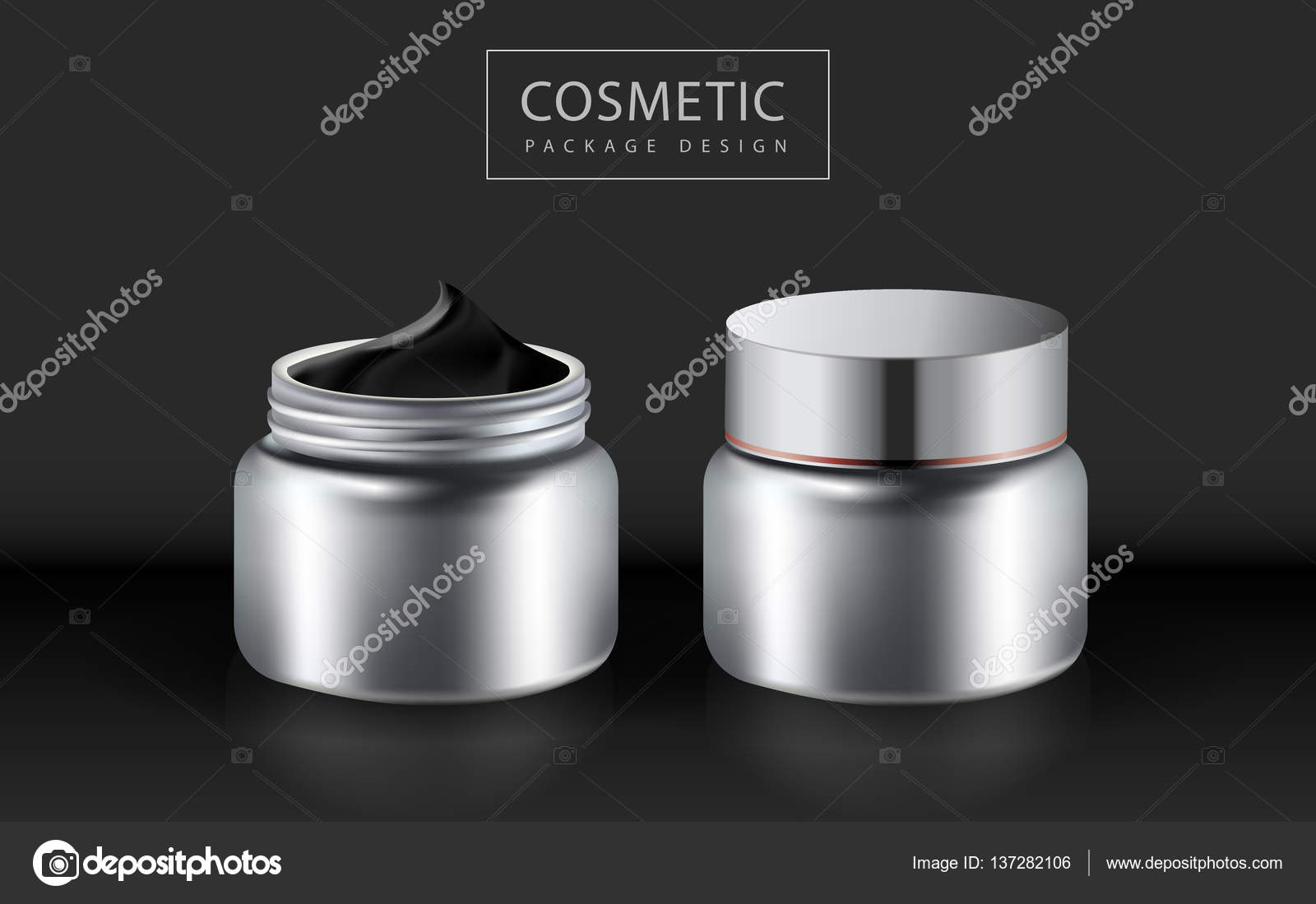Cream container template Stock Vector by ©HstrongART 137282106