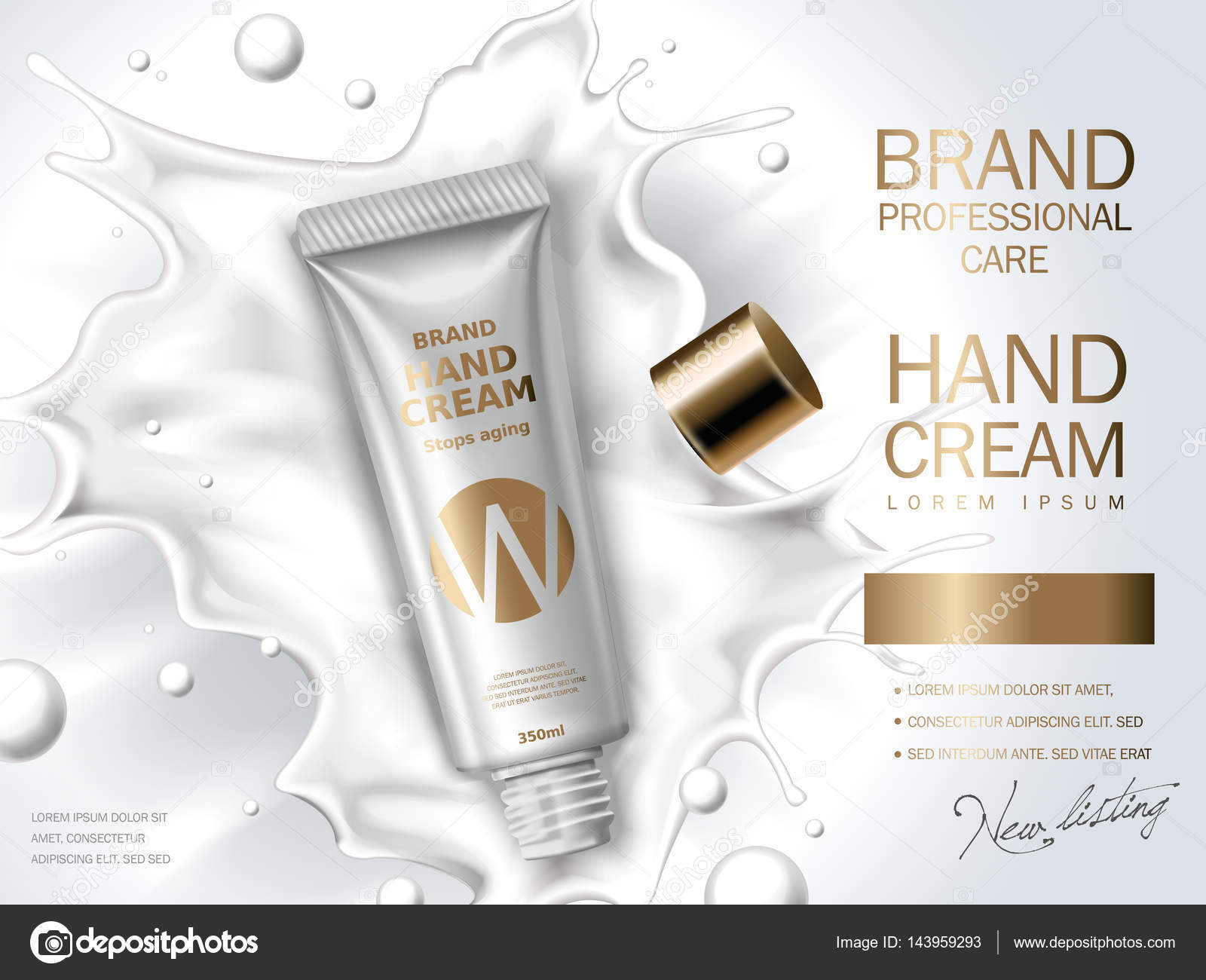 Hand cream ad Stock Vector Image by ©HstrongART #143959293