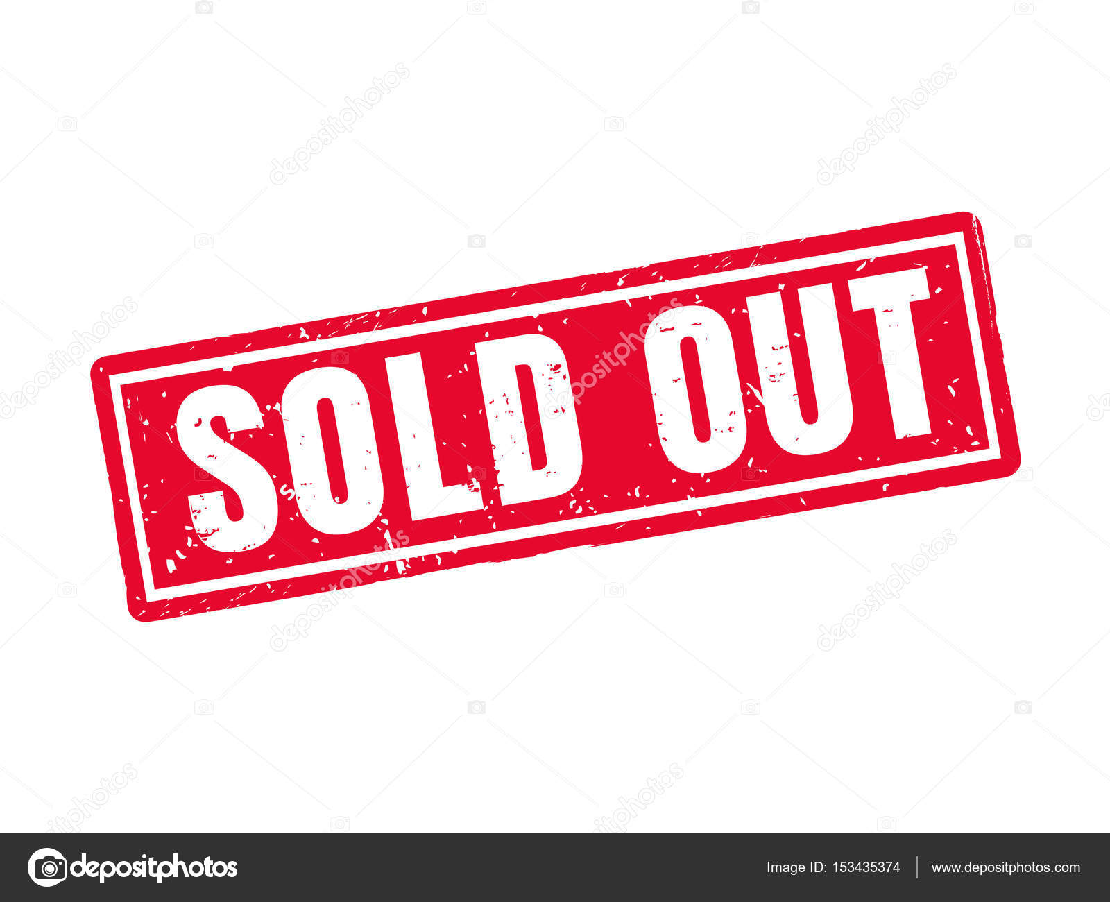 Sold Out Red Stamp Style White Background Stock Vector by ©HstrongART ...