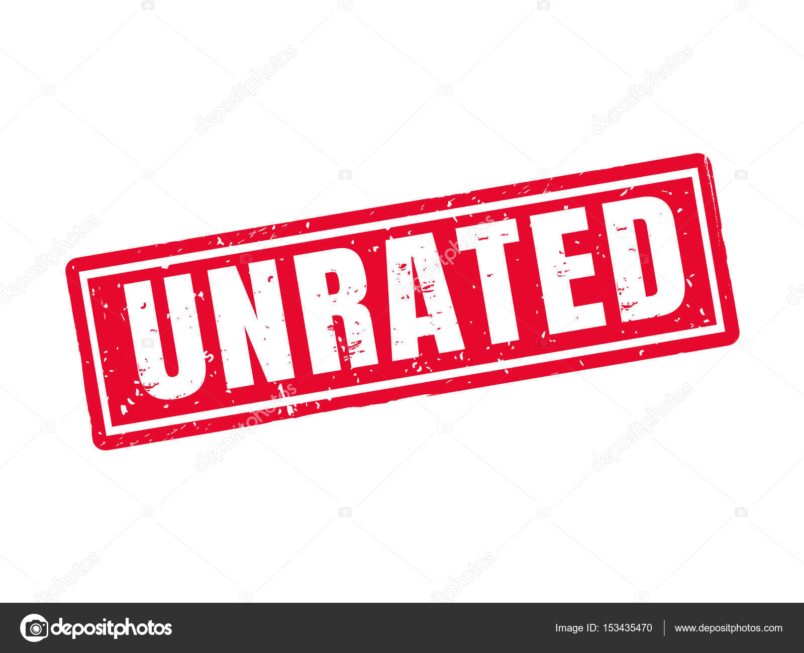 Unrated Red Stamp Style White Background Stock Vector Image by ...