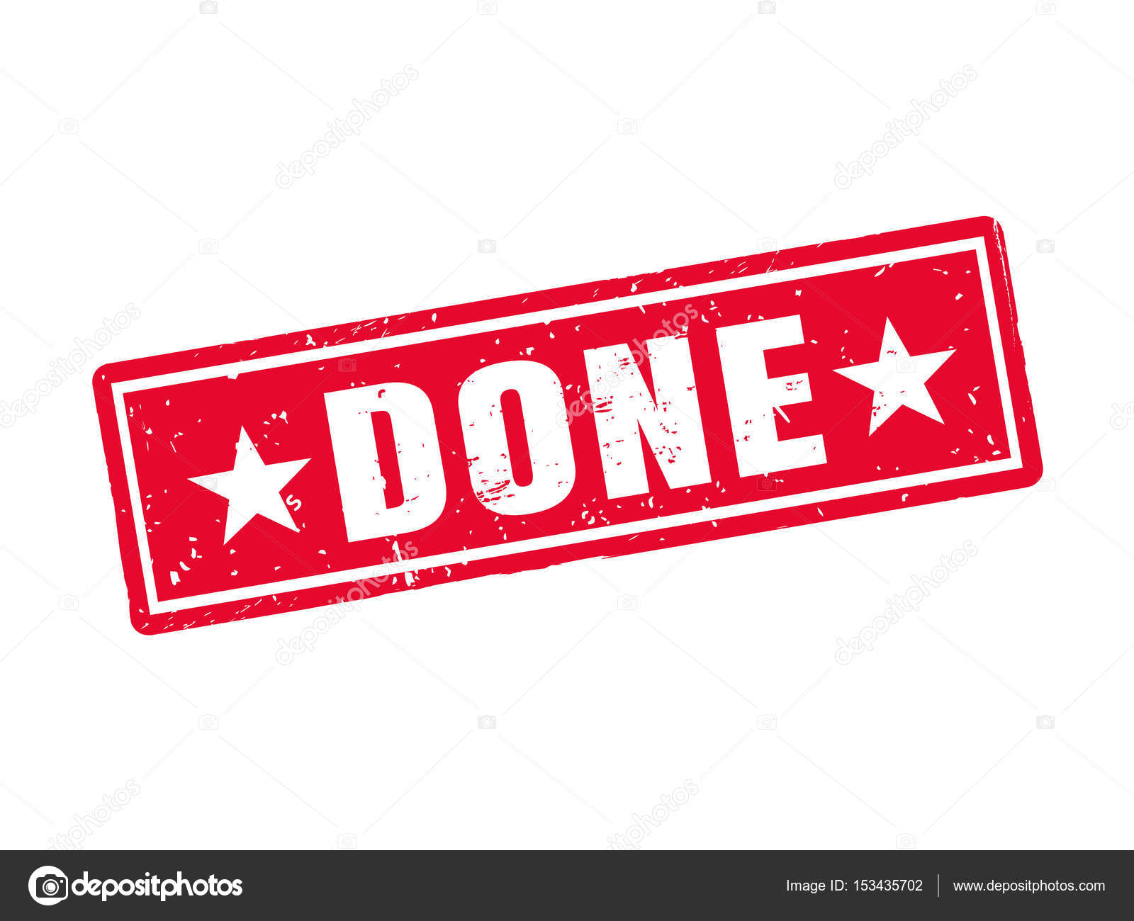 Done Red Stamp Style White Background Stock Vector Image by ©HstrongART ...
