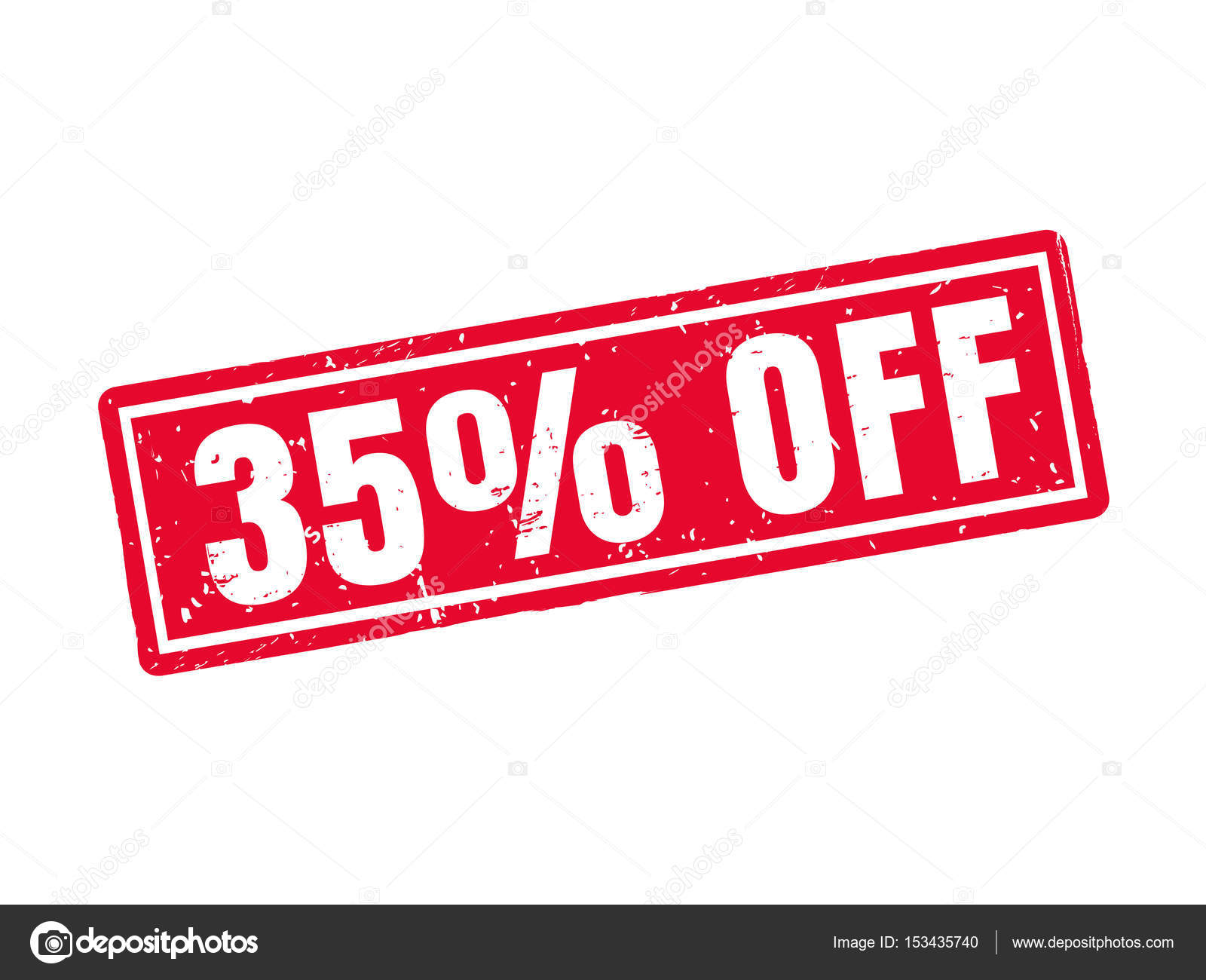 Percent Red Stamp Style White Background Stock Vector by ©HstrongART ...