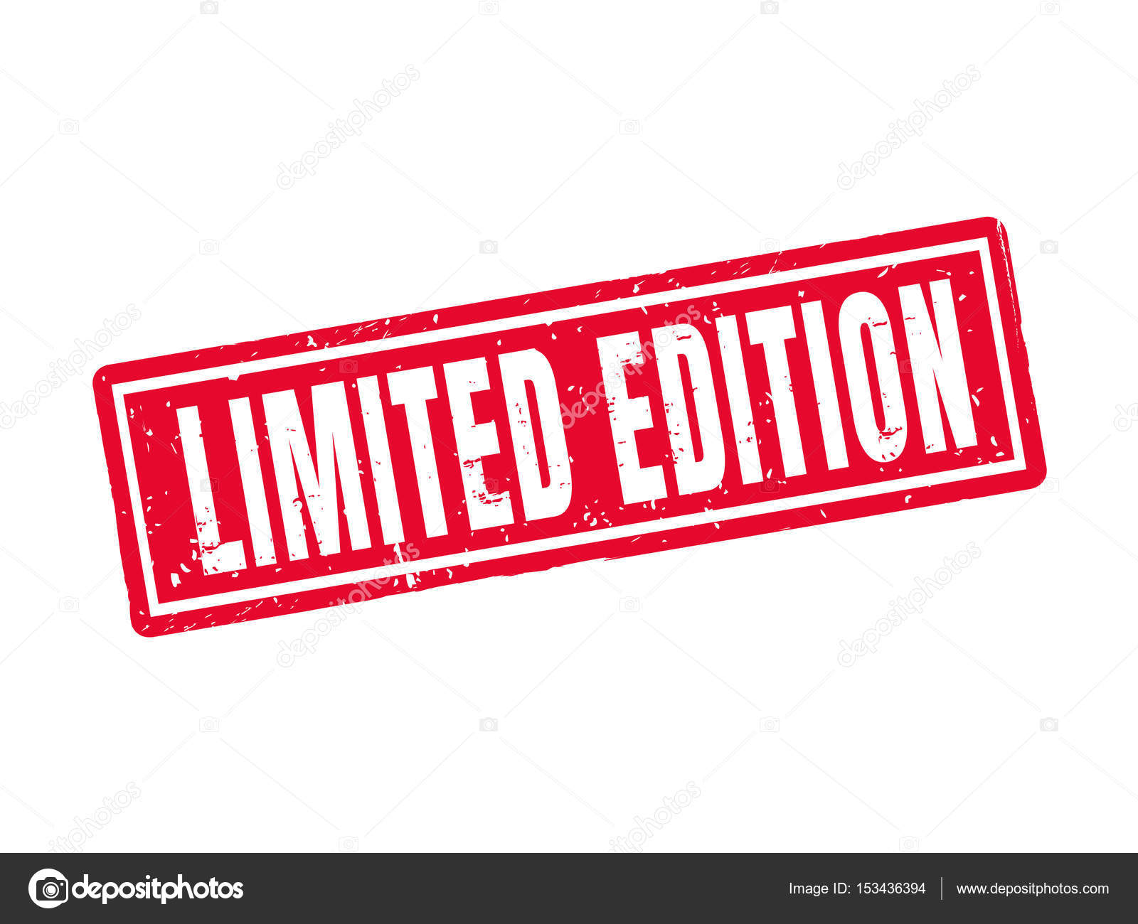 Limited Edition Red Stamp Style White Background Stock Vector Image by ...