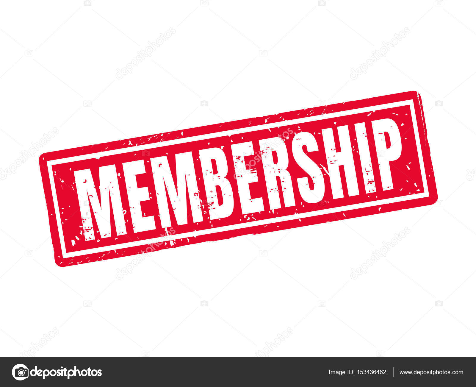 Membership Red Stamp Style White Background Stock Vector Image by ...