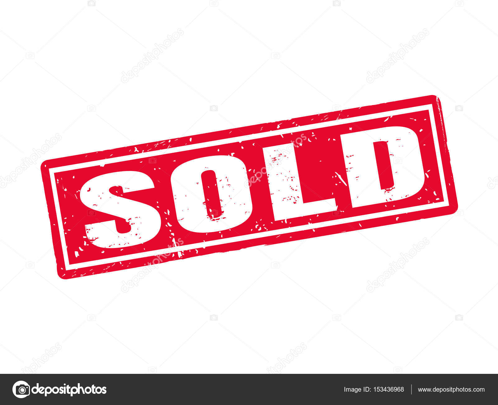 Sold Red Stamp Style White Background Stock Vector by ©HstrongART 153436968