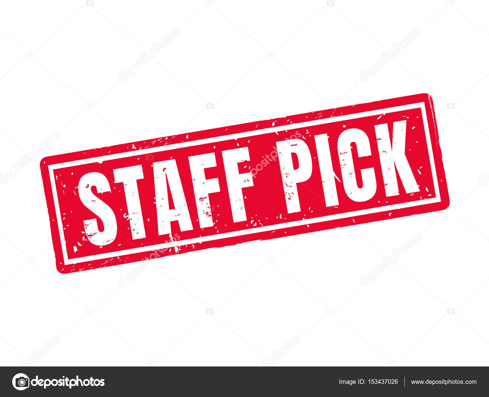 Staff Pick Red Stamp Style White Background Stock Vector by ©HstrongART ...