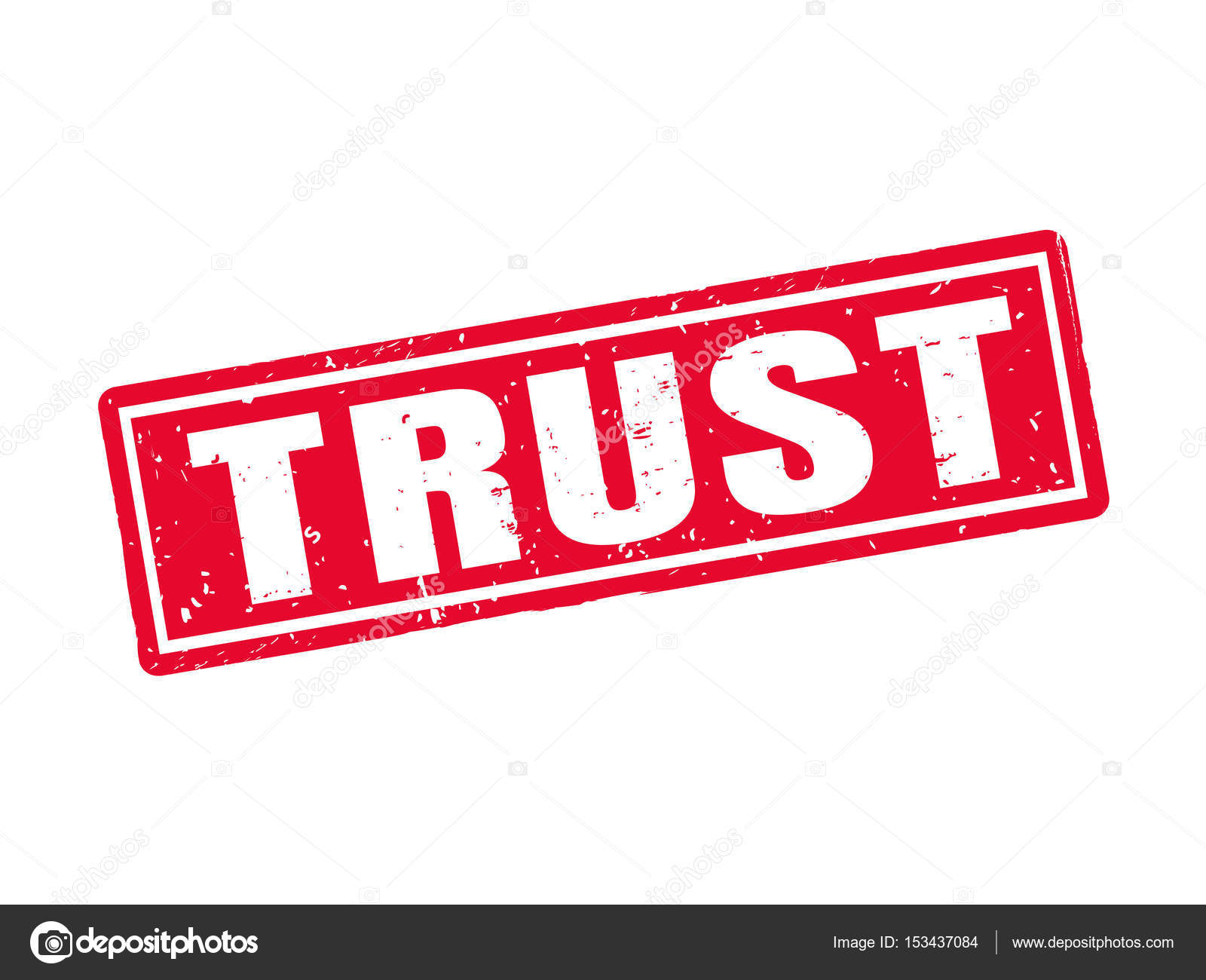 Trust red stamp style Stock Vector by ©HstrongART 153437084