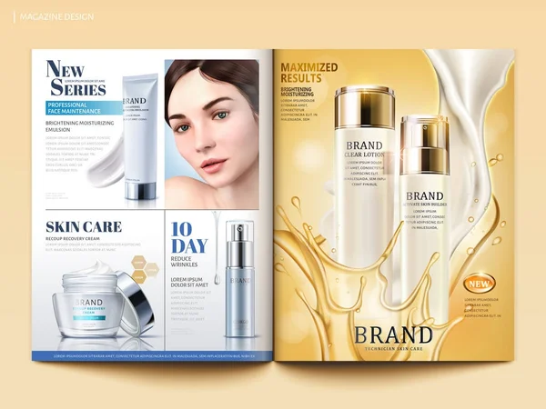 Skin care magazine design Stock Vector Image by ©HstrongART #164887434