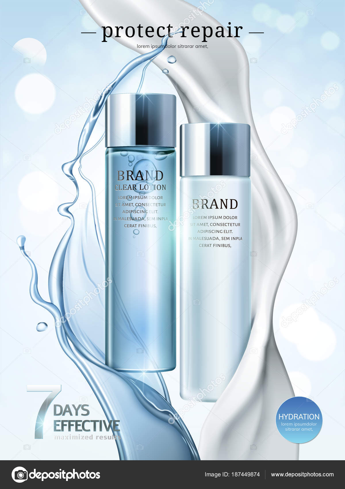 Skin care ads — Stock Vector © HstrongART #187449874