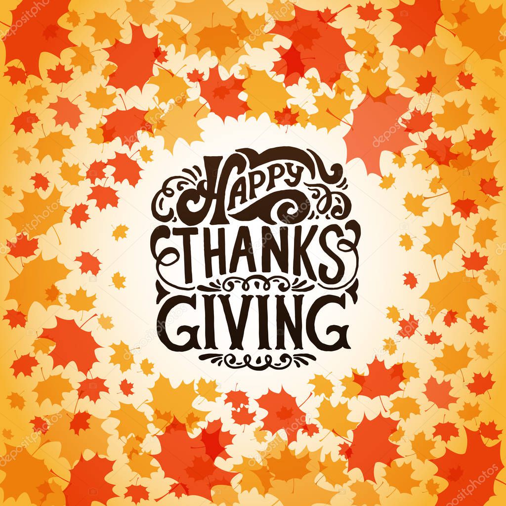 Cartel de tipografía de Acción de Gracias. 2024