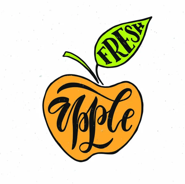 Apple lettering typography Stock Vector Image by ©Svetana_Kurako #146830027