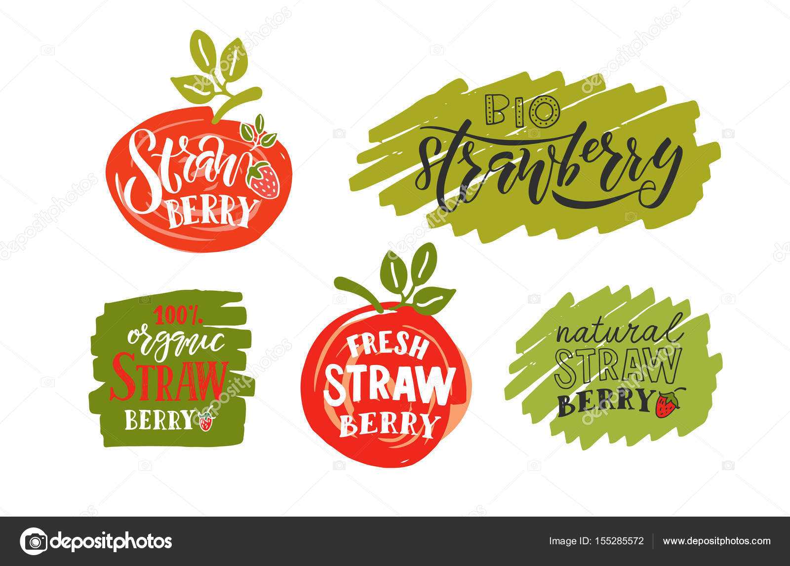 Strawberry lettering typography Stock Vector Image by ©Svetana_Kurako ...