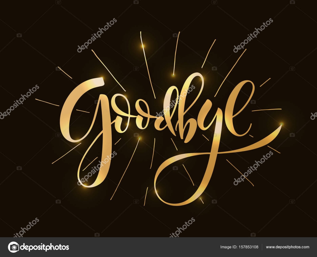 Goodbye lettering typography. Stock Vector Image by ©Svetana_Kurako ...