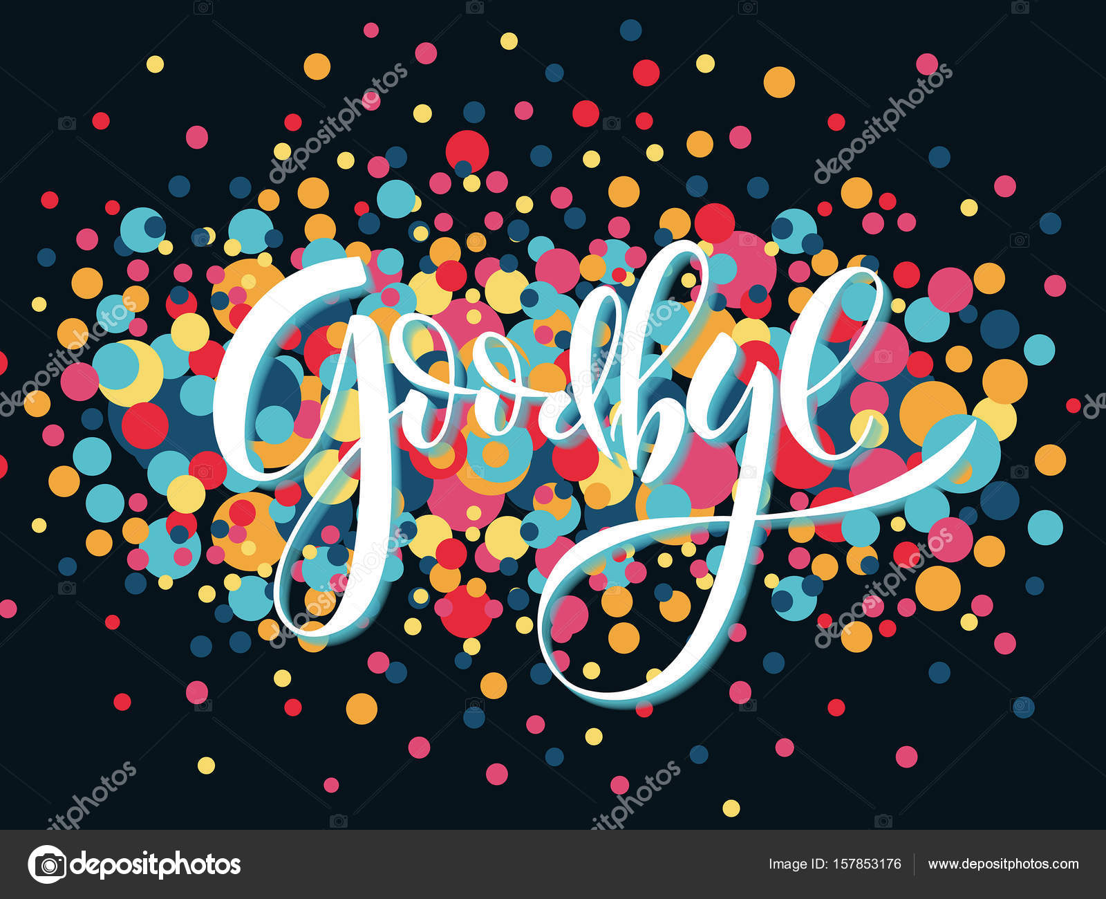 Goodbye lettering typography. Stock Vector Image by ©Svetana_Kurako ...
