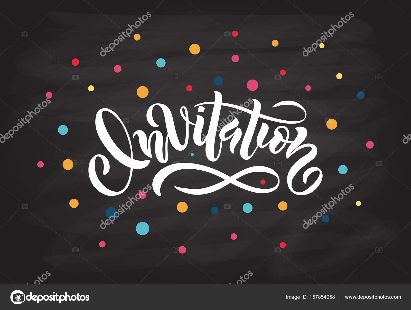 Hand sketched Invitation lettering Stock Vector Image by ©Svetana ...