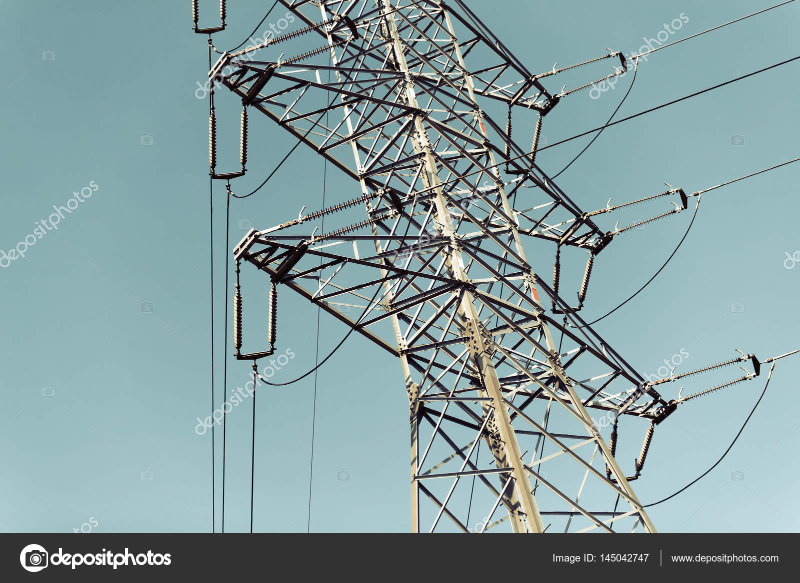 Electrical power grids and lines — Stock Photo © nd3000 #145042747