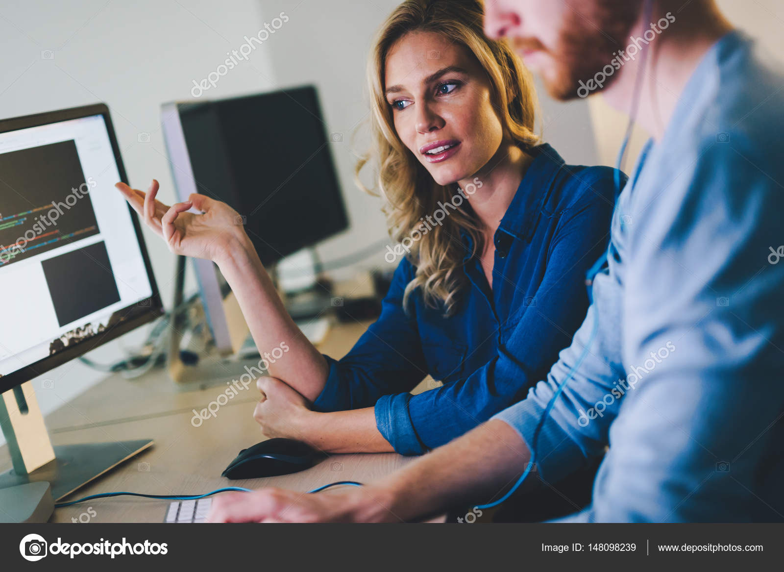 Software developers working on project — Stock Photo © nd3000 #148098239