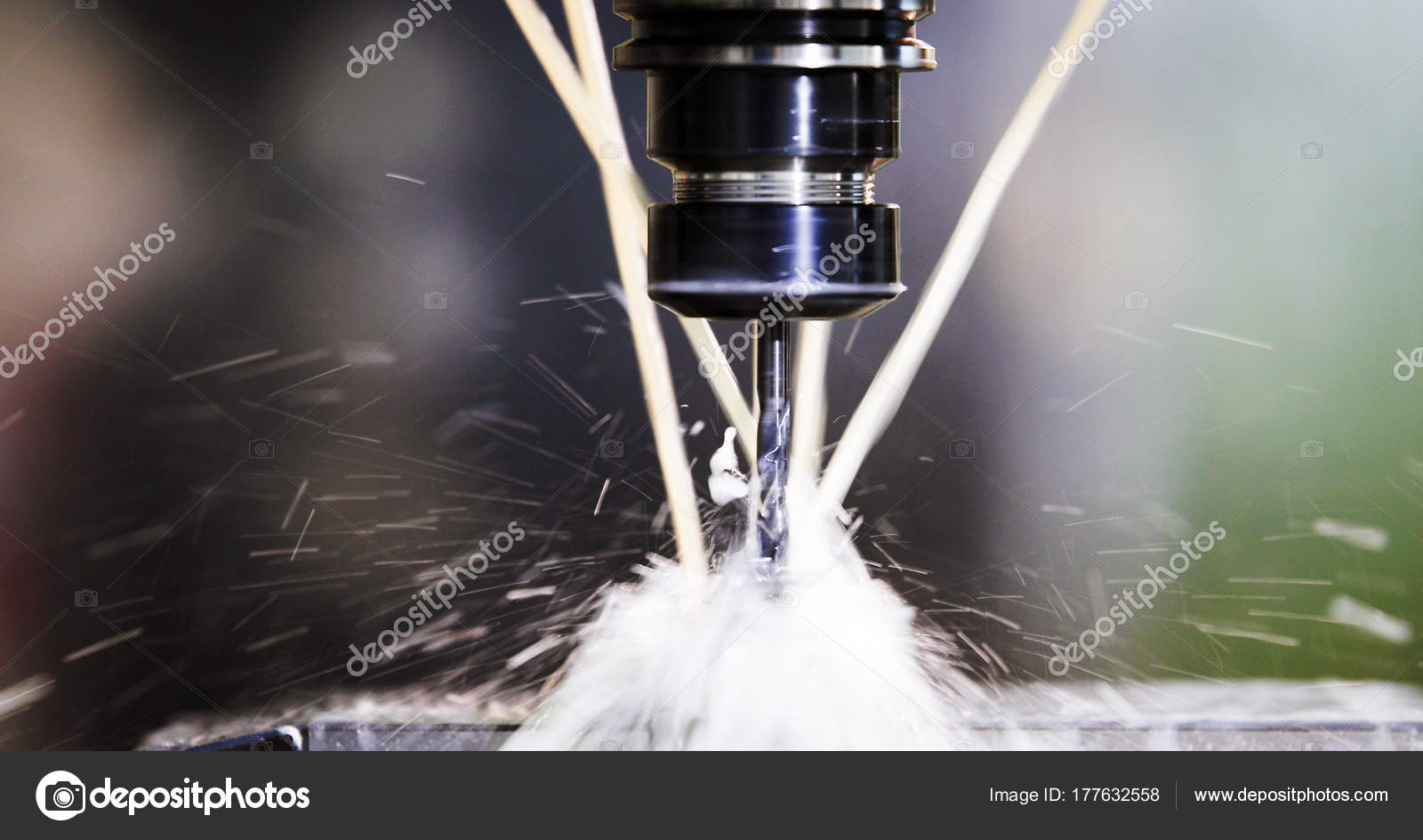 Close up of CNC machine — Stock Photo © nd3000 #177632558