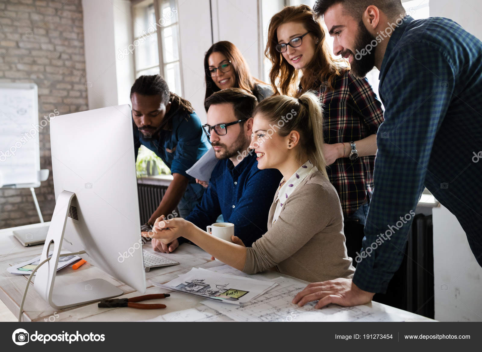 Business Employees Working