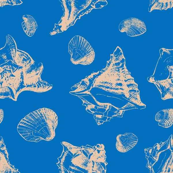 Shell seamless background Stock Vector Image by ©texturis #34492361